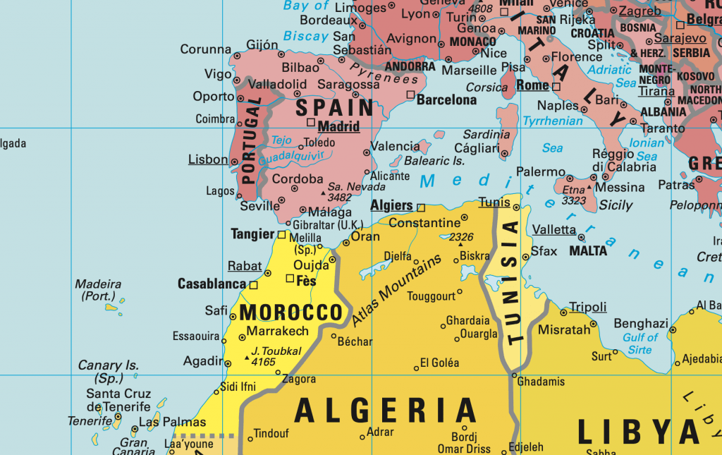 Peters Equal Area World Map (Political-Detailed) | MapShop