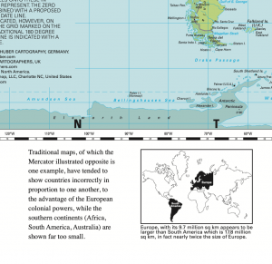 Peters Projection Map (Educational) | MapShop