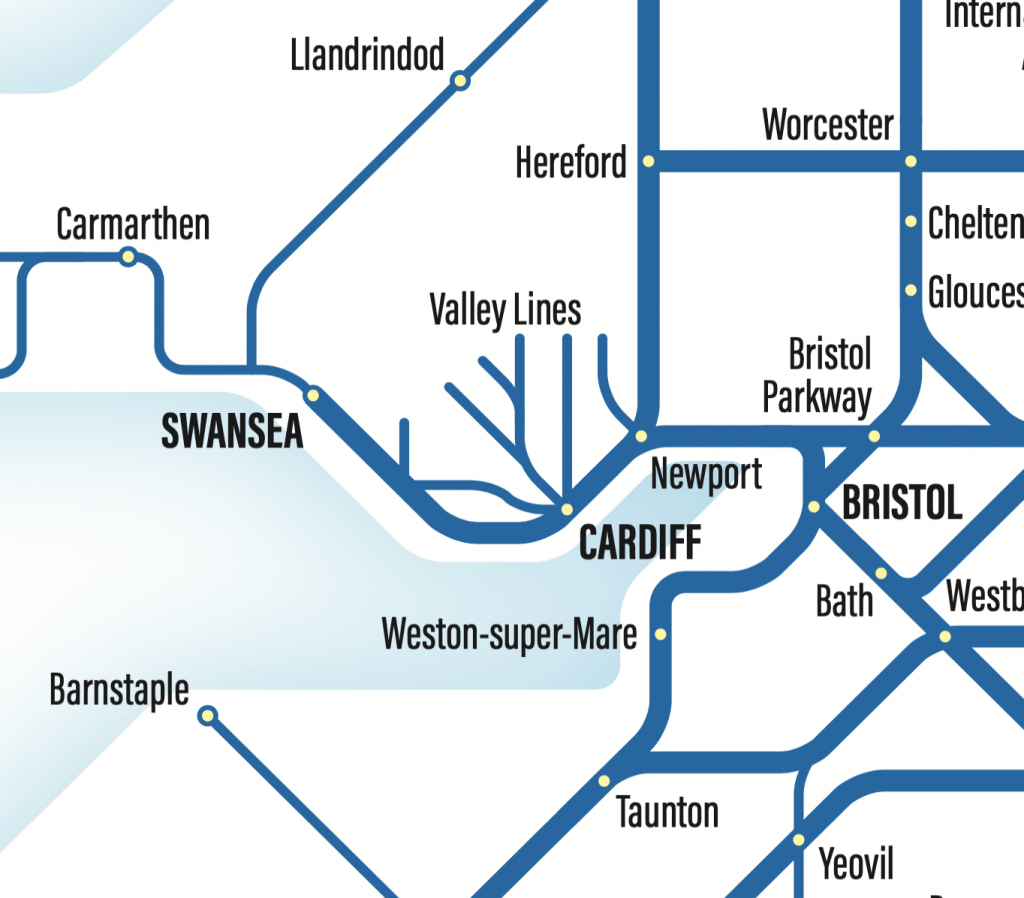 UK Railway Network Map (Overview) | MapShop