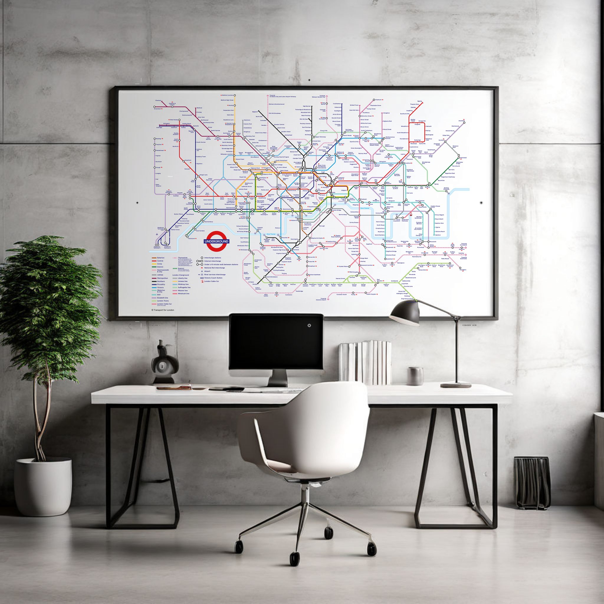 Official TfL Tube Map (Retail Version) - MapShop