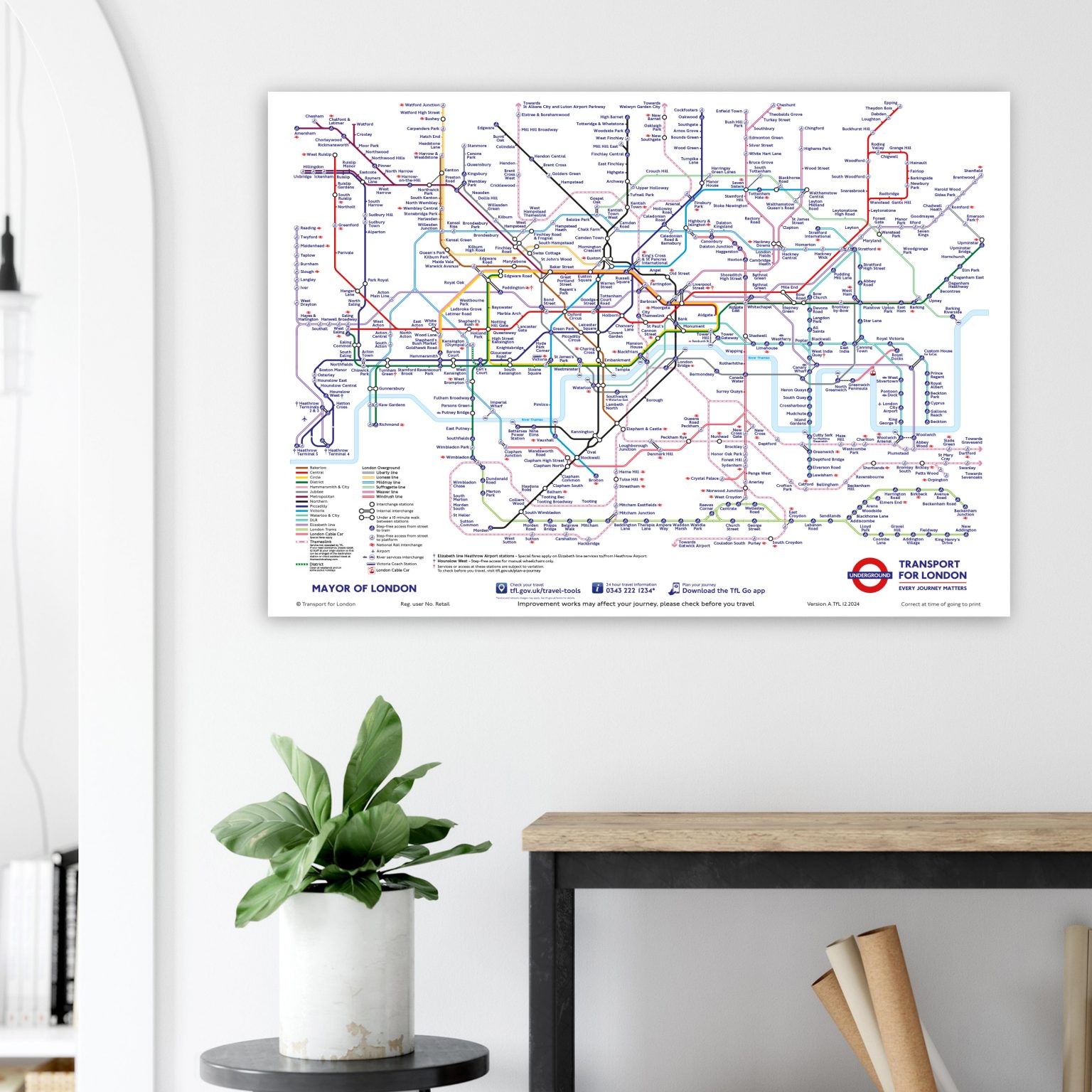 Official TfL London Underground Map (Standard) | MapShop