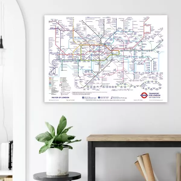 Official TfL London Underground Map (Standard) - MapShop