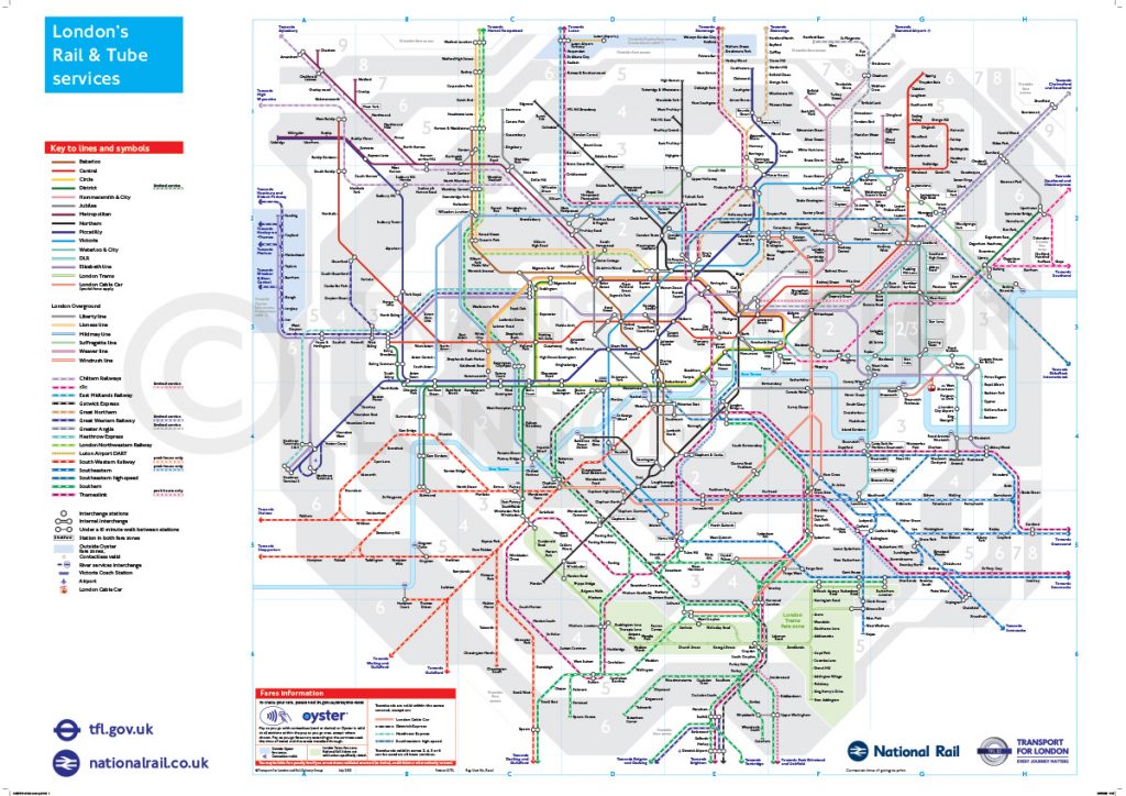 Official TfL London’s Rail & Tube Services Map | MapShop