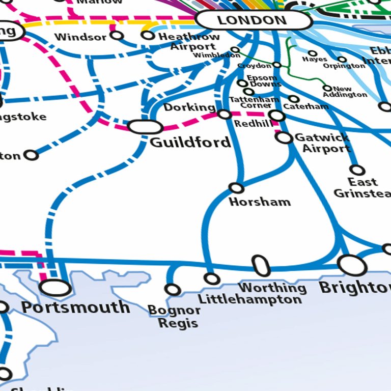 UK Railway Network Map 2026 | MapShop Official Rail Map