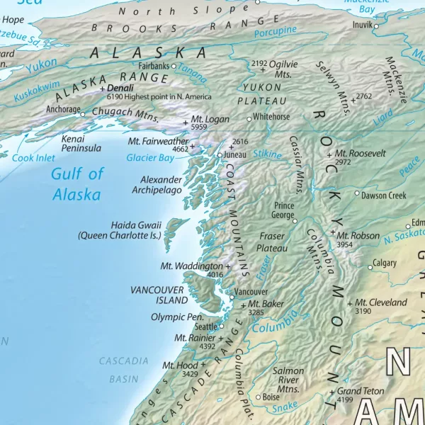 Equal Earth Wall Map (Physical) | MapShop