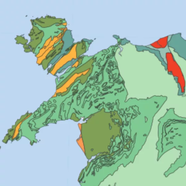 UK Geology Map - Bedrock Geological Wall Poster